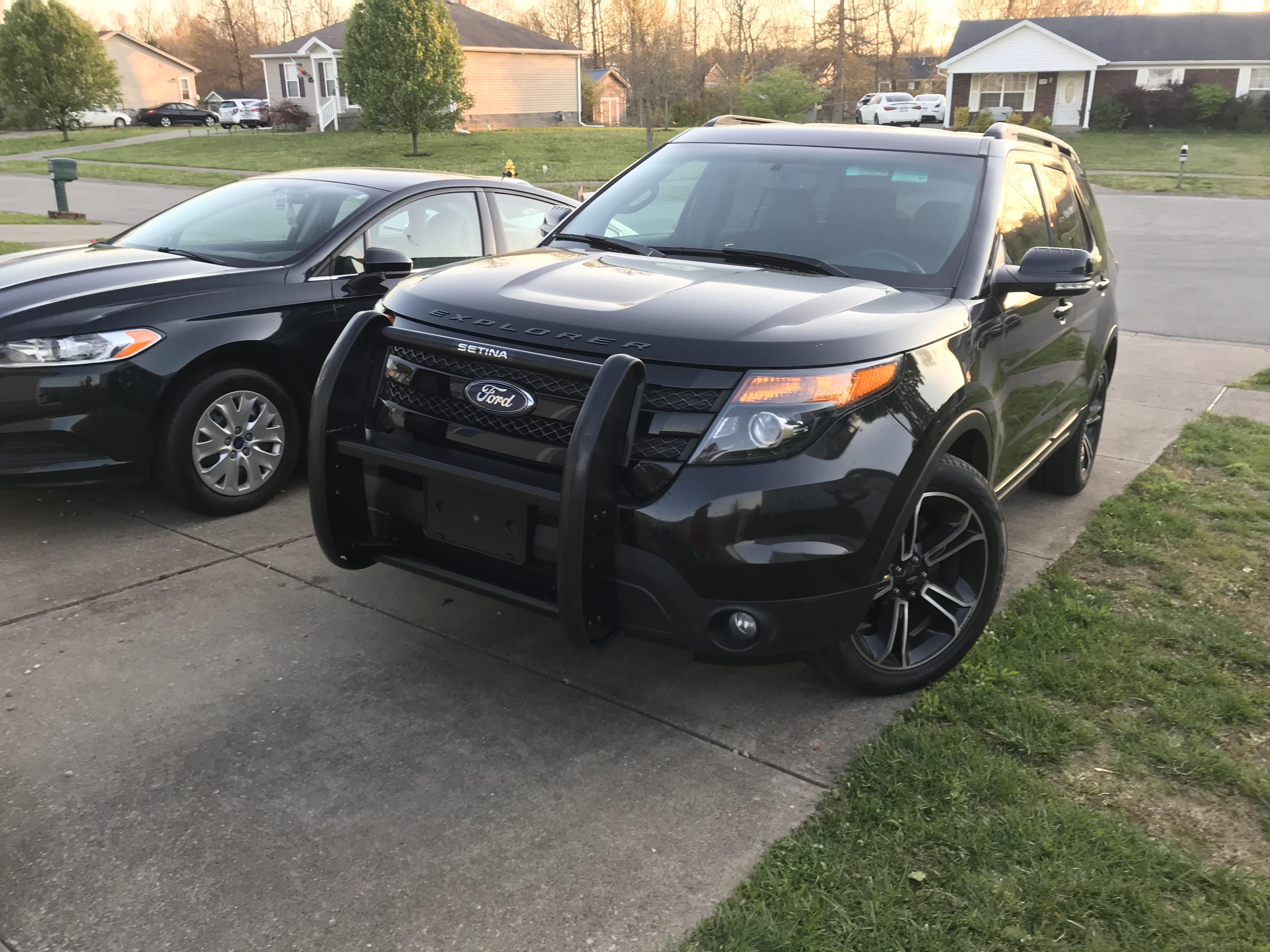 Setina LED Push Bar Brush Guard PB-450-L, For Law Enforcement, Fire ...